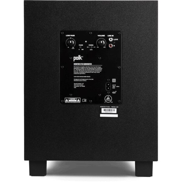 Polk Audio Monitor XT10 Monitor XT Series 10" Powered High-Performance ...
