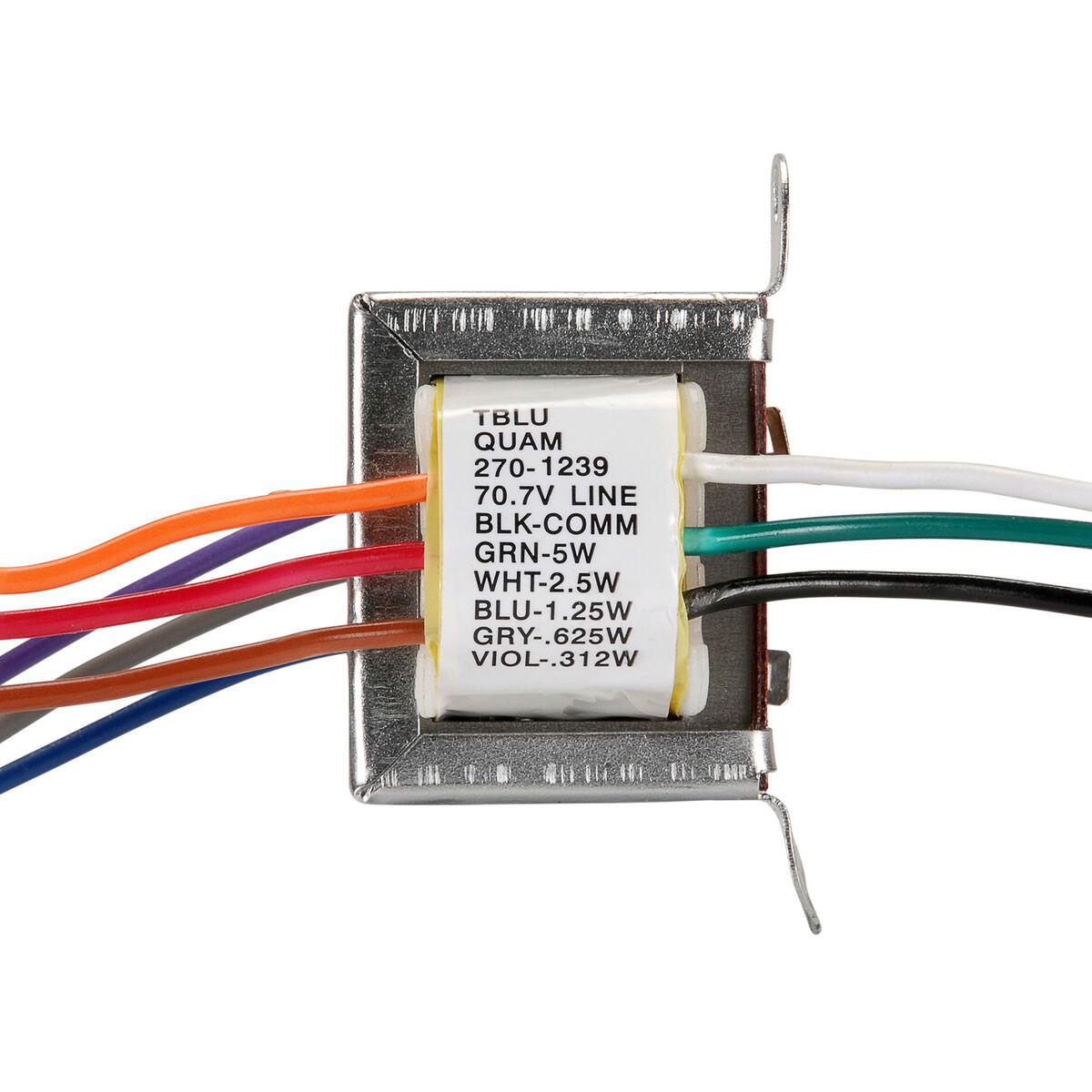 Quam TBLU 5W-25/70V Speaker Line Matching Transformer Multi-Tap
