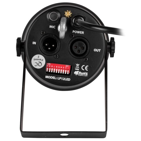 Talent LP12LED PAR 36 DMX RGB LED Mini Light Fixture with 12 1W LEDs