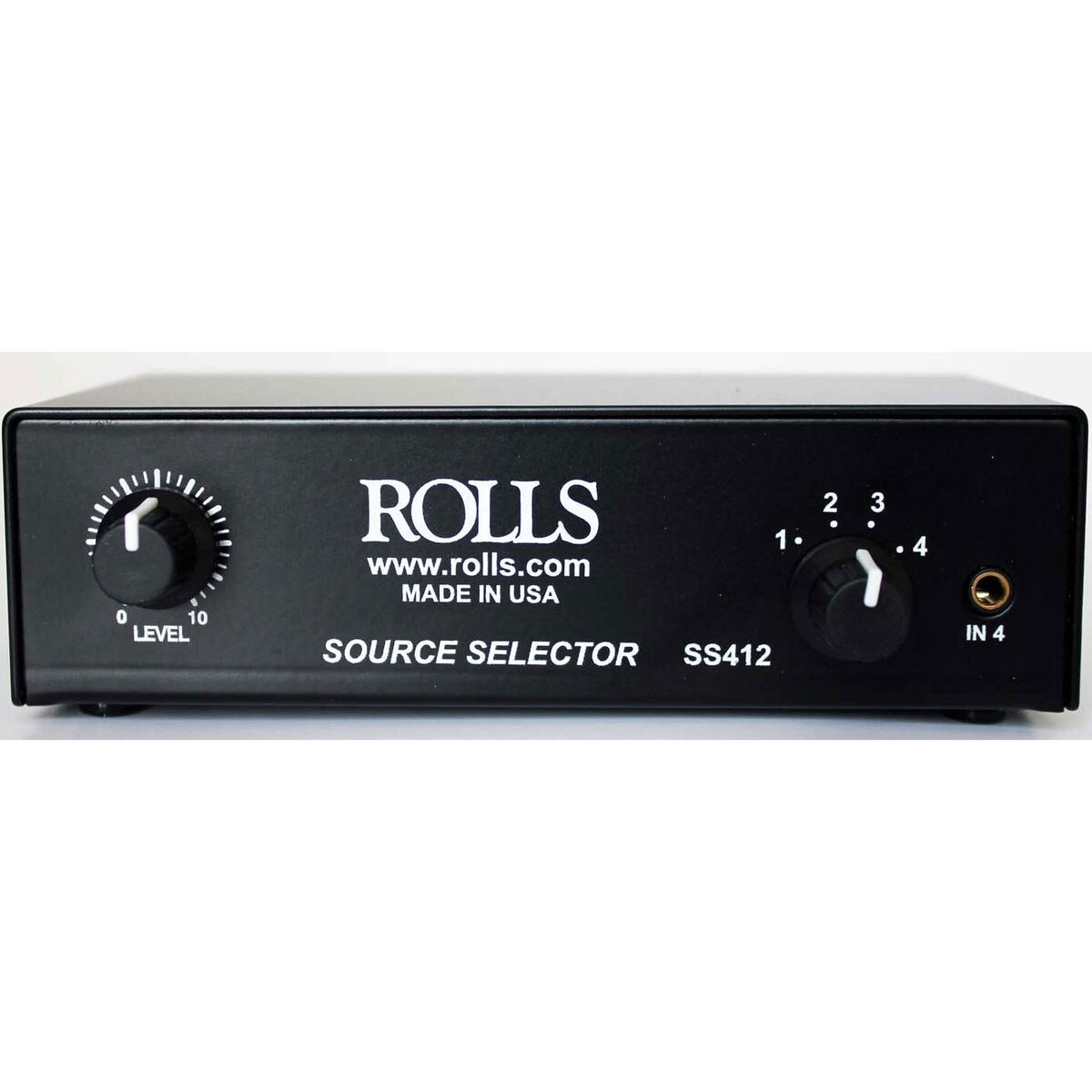 Rolls SS412 4-Channel Passive Stereo Audio Source Selector