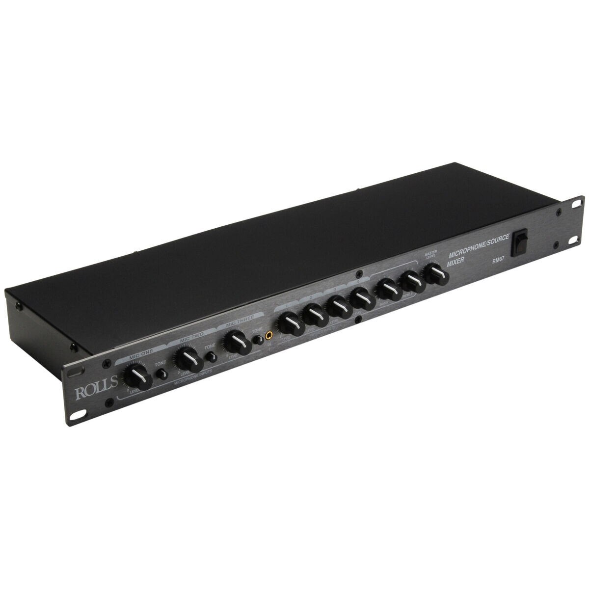 Rolls RM67 Rack Mount Mic/Line Mixer 3 XLR/4 RCA 1U