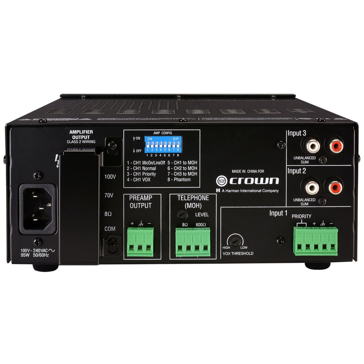 Crown 135MA 35W Commercial Mixer-Amplifier