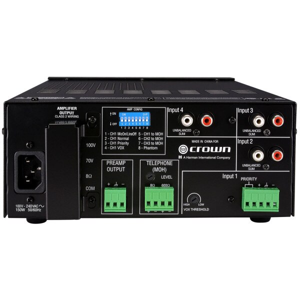 Crown 160MA 60W Commercial Mixer-Amplifier