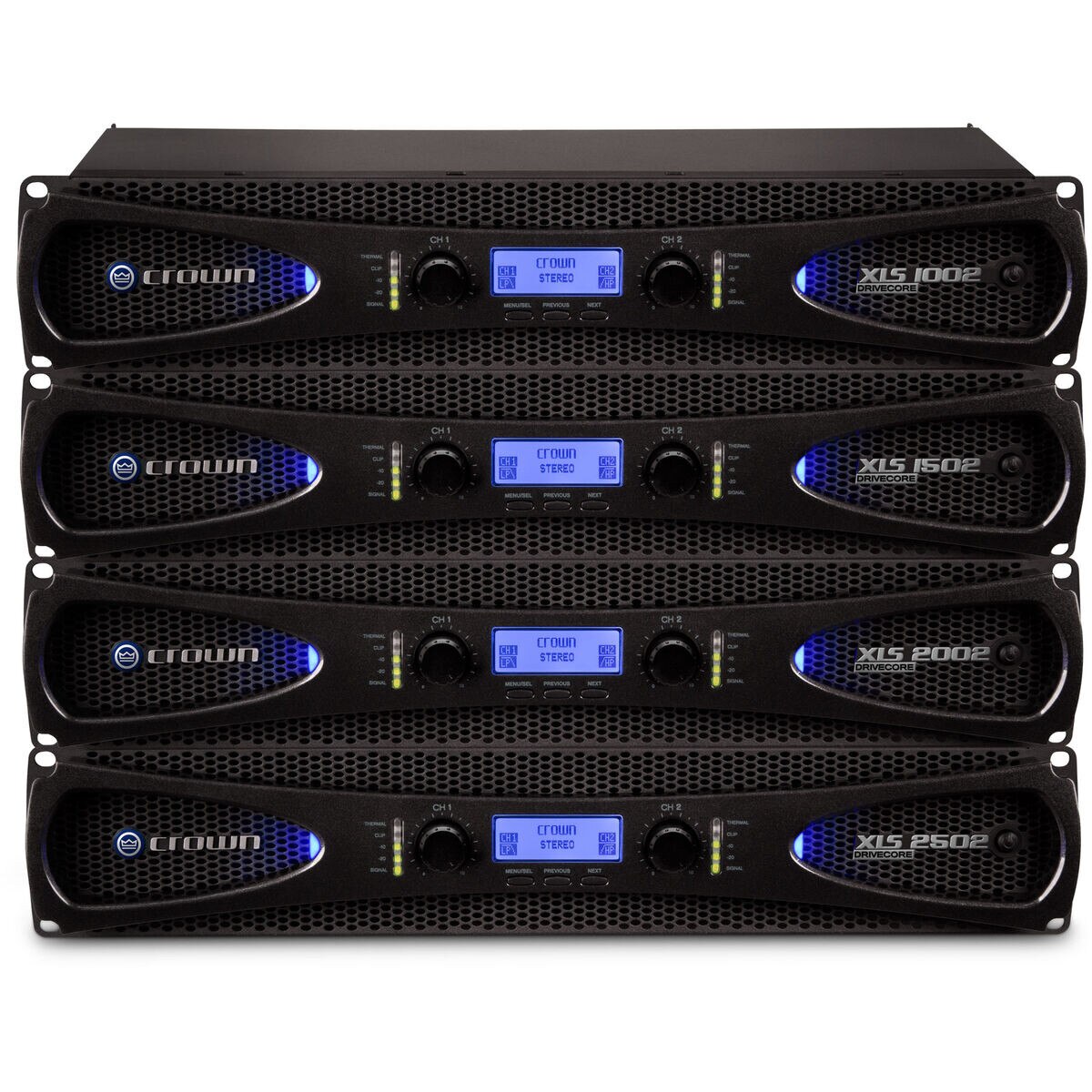 Crown XLS 1002 DriveCore 2 Power Amplifier 2 x 350W at 4 Ohms
