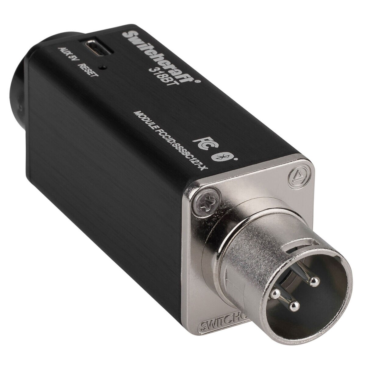 Switchcraft 318BT AudioStix Phantom Powered XLR Bluetooth Audio Receiver