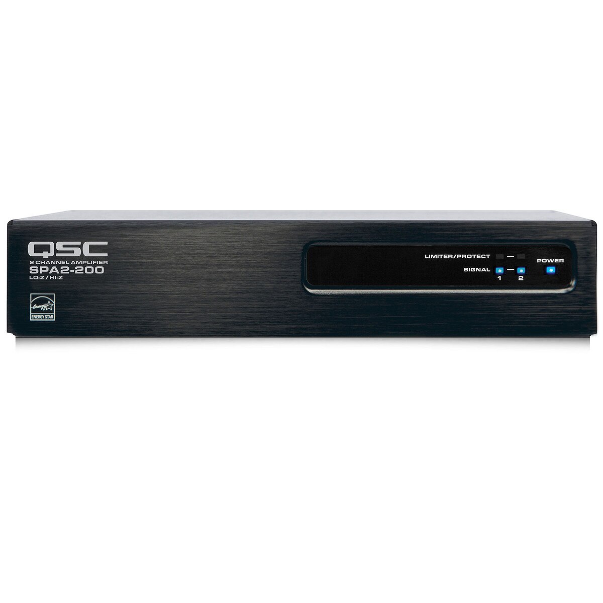 QSC SPA2-200 2-Ch ENERGY STAR Power Amplifier 70V / 100V / 8 Ohm / 4 ...