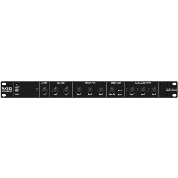 ART MX622 Six Channel Stereo Mixer with EQ and Effects Loop
