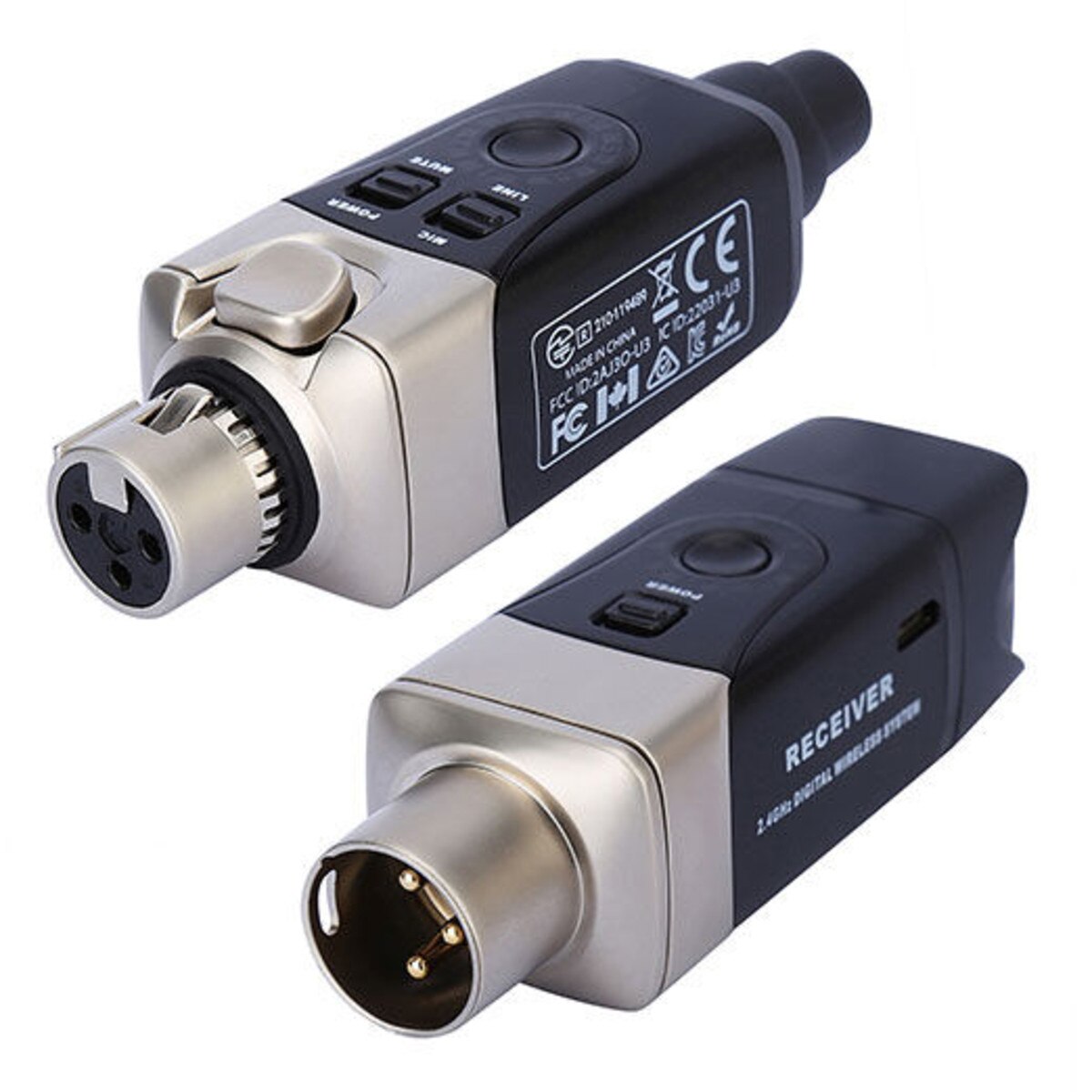 XVIVE U3 2.4GHz Wireless Microphone System with XLR Transmitter and XLR ...