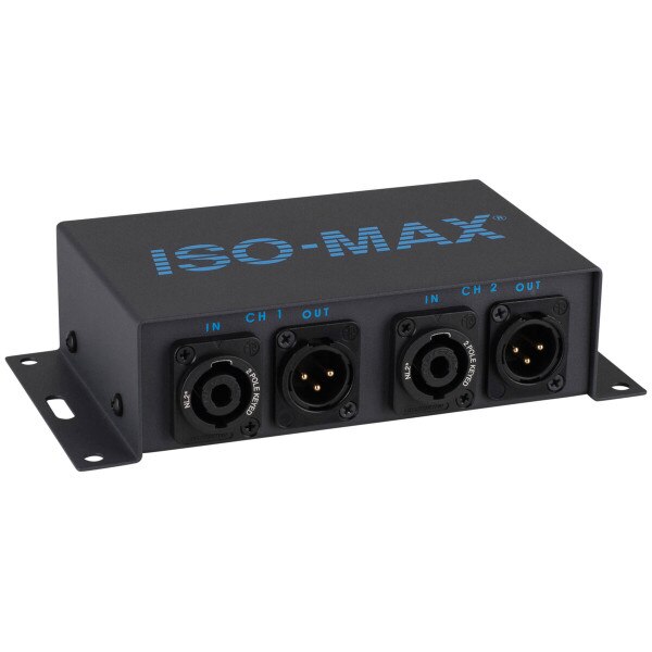 Jensen Iso-Max SP-2SX 2 Channel speakON Speaker Level to XLR Line Level ...
