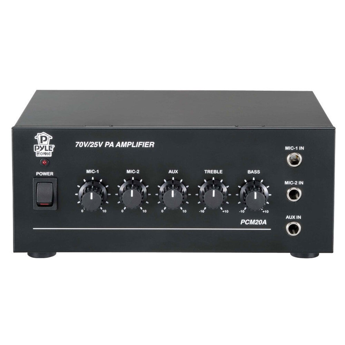 Pyle PCM20A 20 Watt Mixer-Amplifier w/25 & 70 Volt Output
