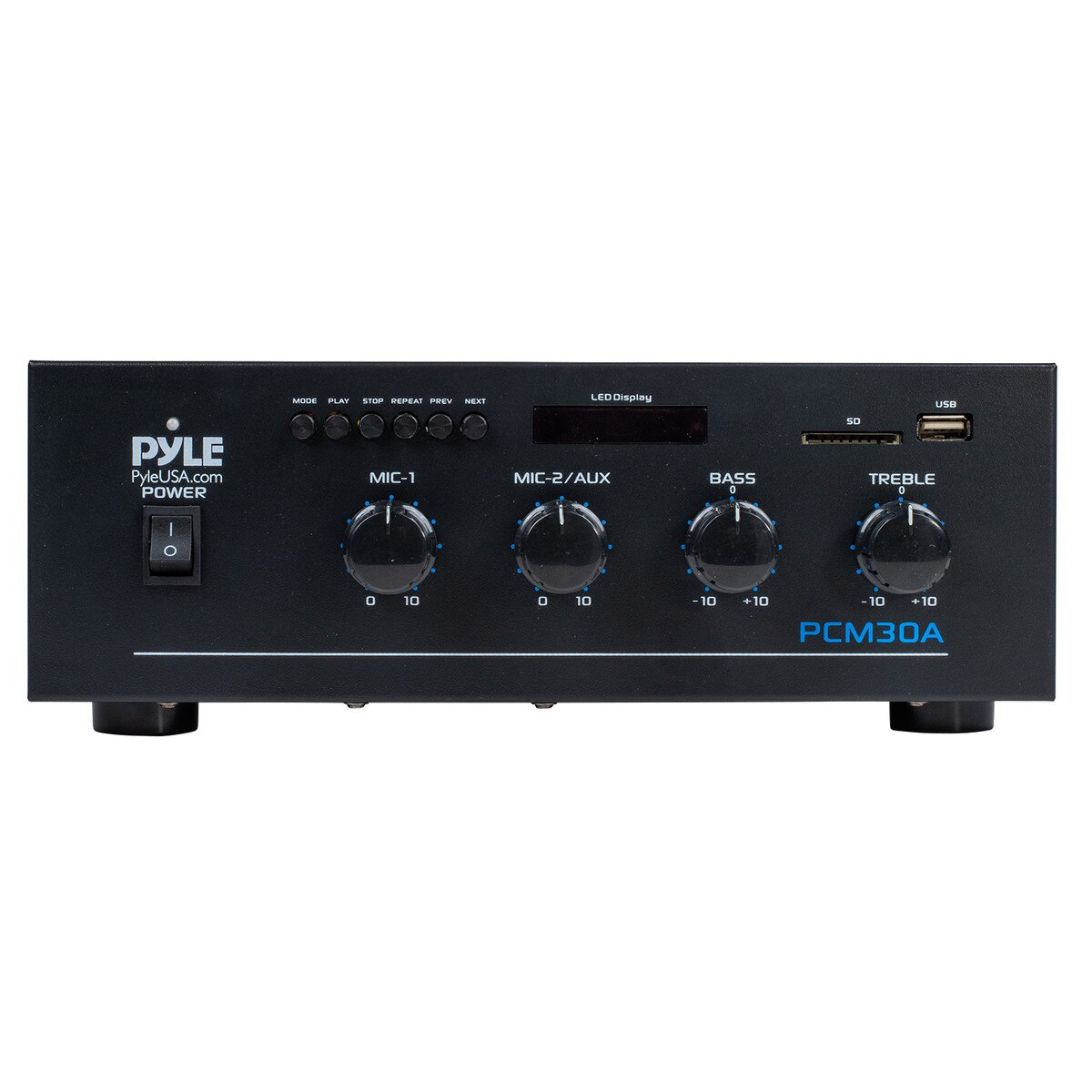 Pyle PCM30A 30W PA Mixer-Amplifier with 25V & 70V Outputs