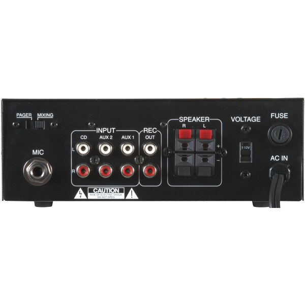 Pyle PTA2 Mini 2x40W Stereo Mixer/Power Amplifier