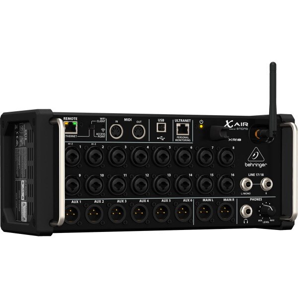 Behringer XR18 X Air 18-Channel Rack Mount Digital iPad / Android Mixer ...