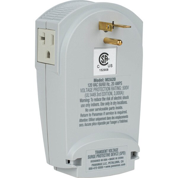 Furman M2A20 20A 2-Outlet Direct Plug-In Surge Protector