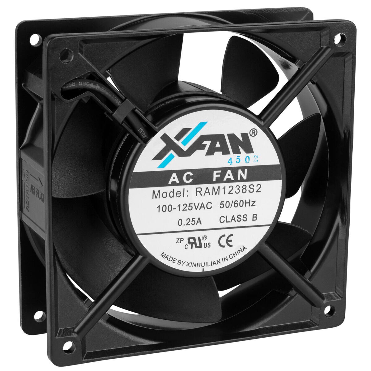 Muffin Cooling Fan 100-125 VAC 77/86 CFM 4-5/8" x 1-1/2" RAM1238S2