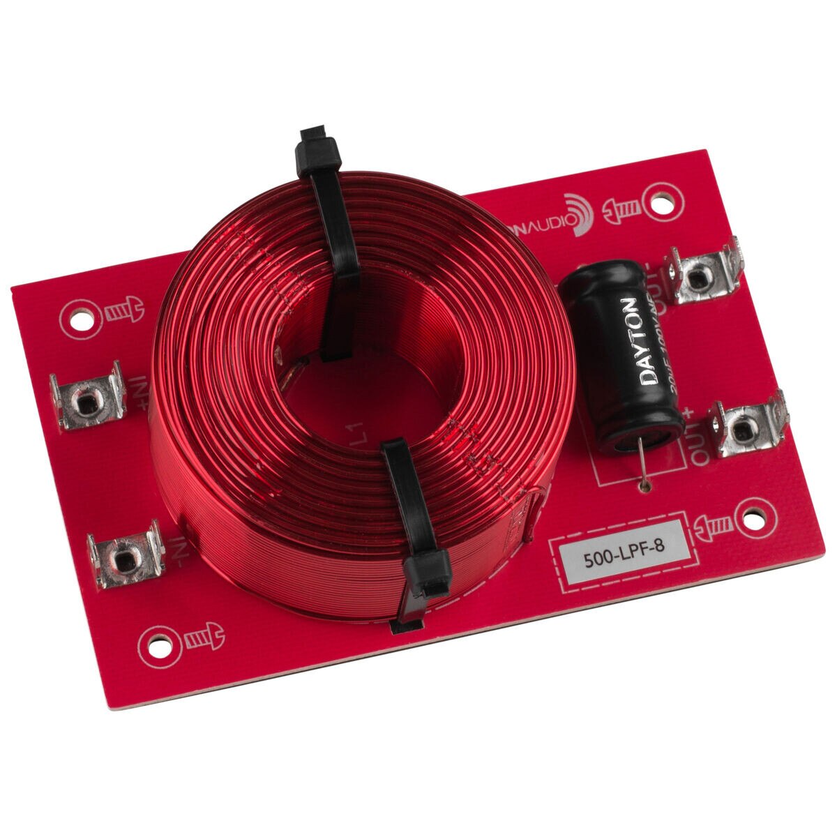 Dayton Audio 500-LPF-8 Low Pass Speaker Crossover 500 Hz 12 dB/Octave