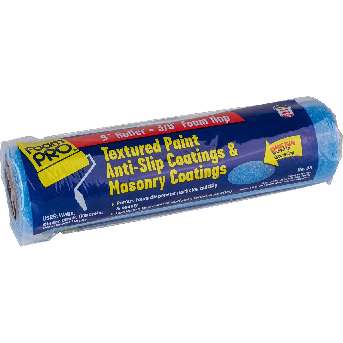 foamPRO 9" Foam Roller for Textured Finish