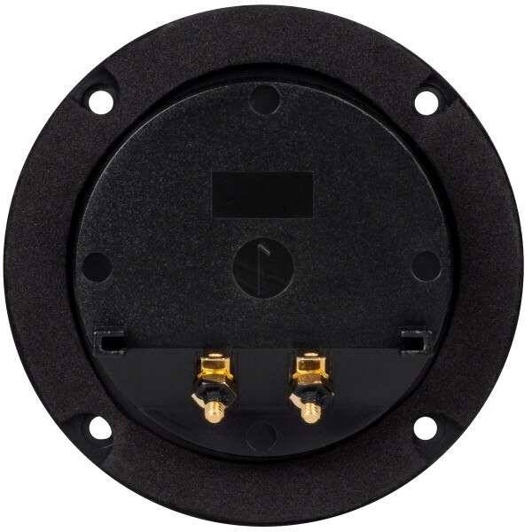 Round Speaker Wire Terminal Cup 4-1/8" Gold Spring-Loaded