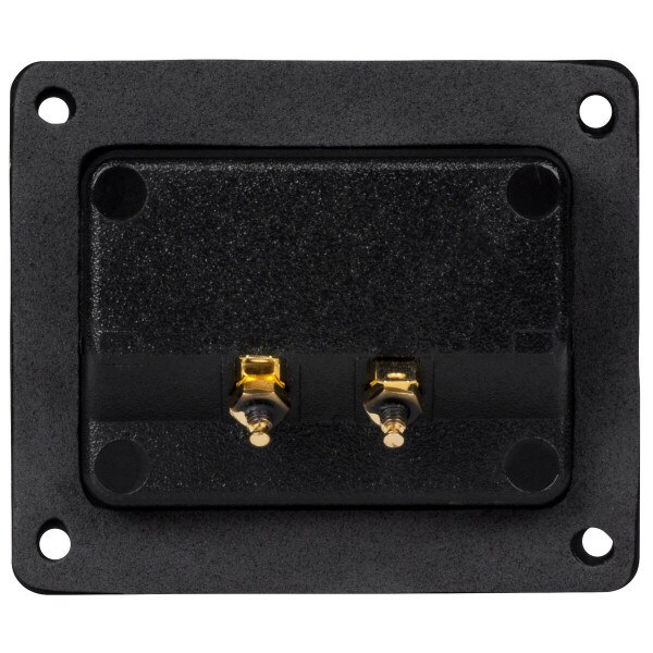 Parts Express Gold Recessed Binding Post Banana Jack 5-Way Speaker Terminal