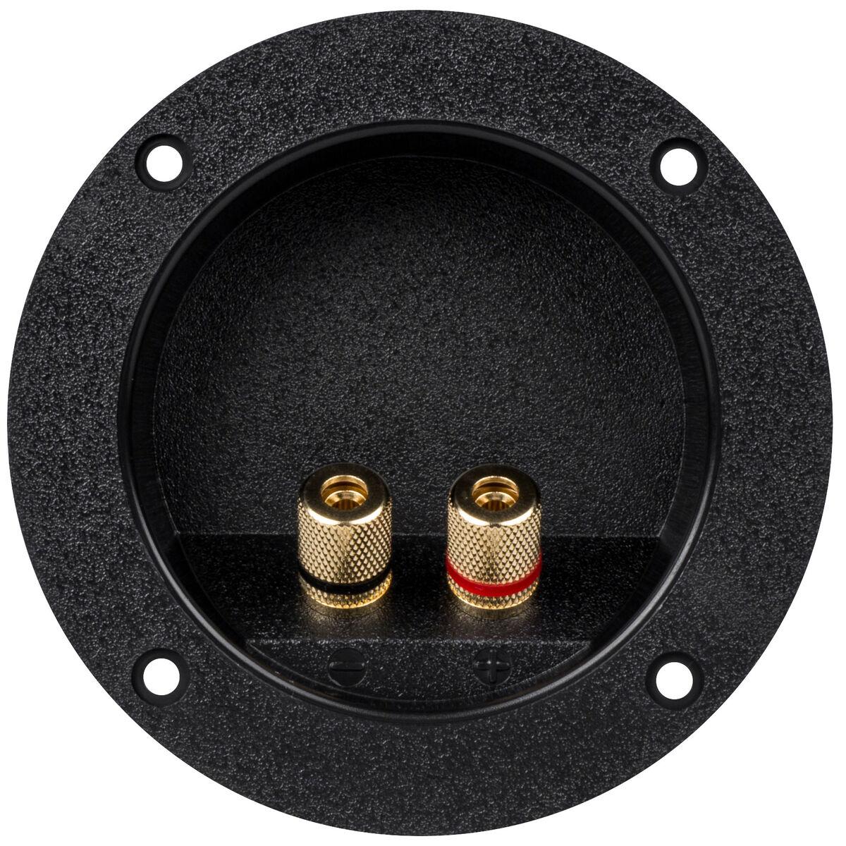 Gold Banana 5-Way Binding Post Banana Jack Round Recessed Speaker ...