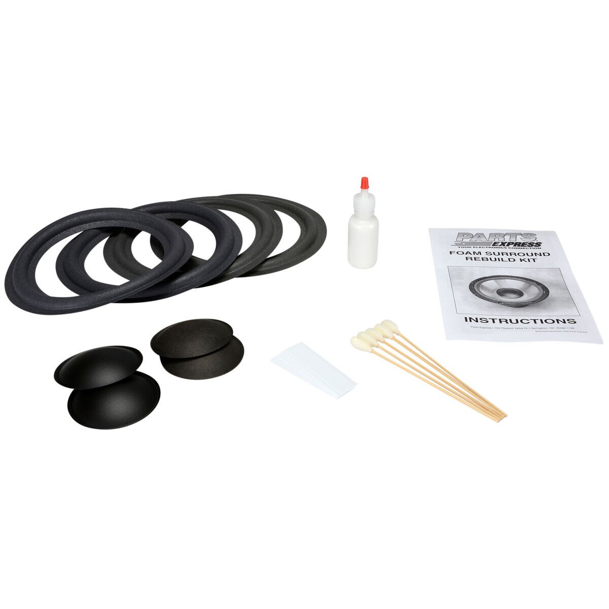 Parts Express Speaker Surround Re-Foam Repair Kit For 8" Speaker