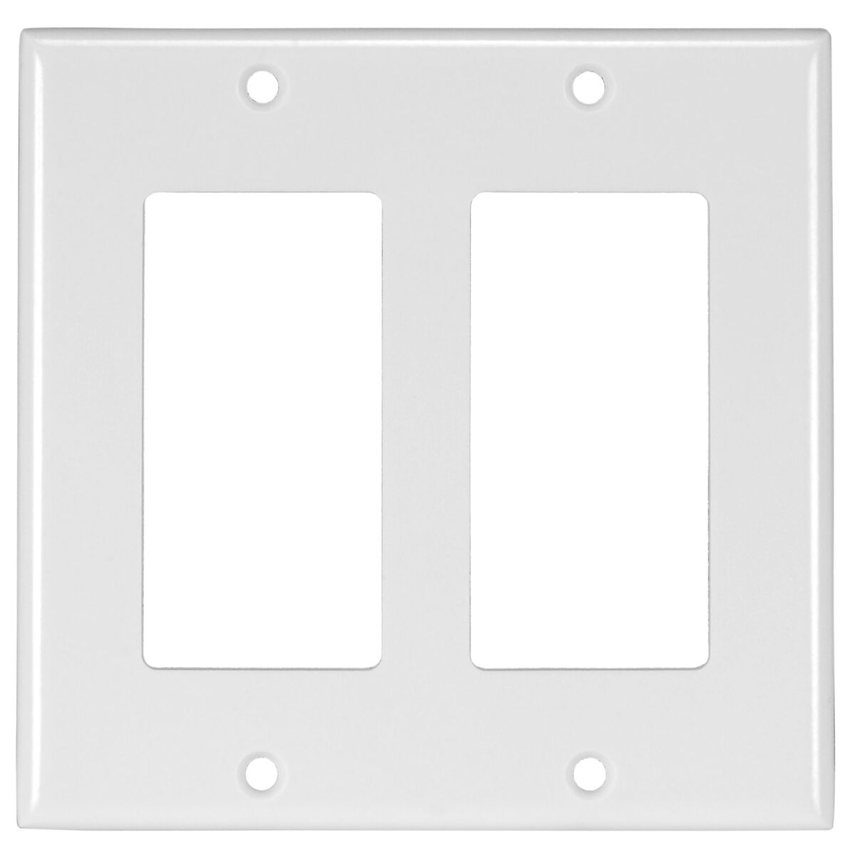 Leviton 80409-W 2-Gang Decora Wall Plate White