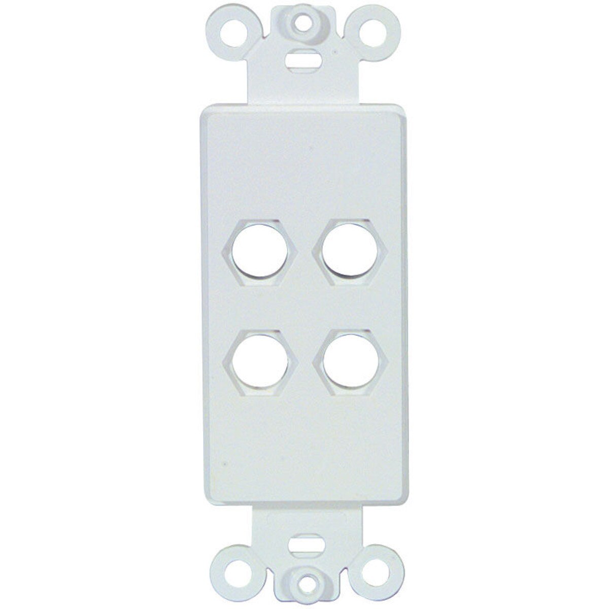 Decora Type Insert Four Hole White