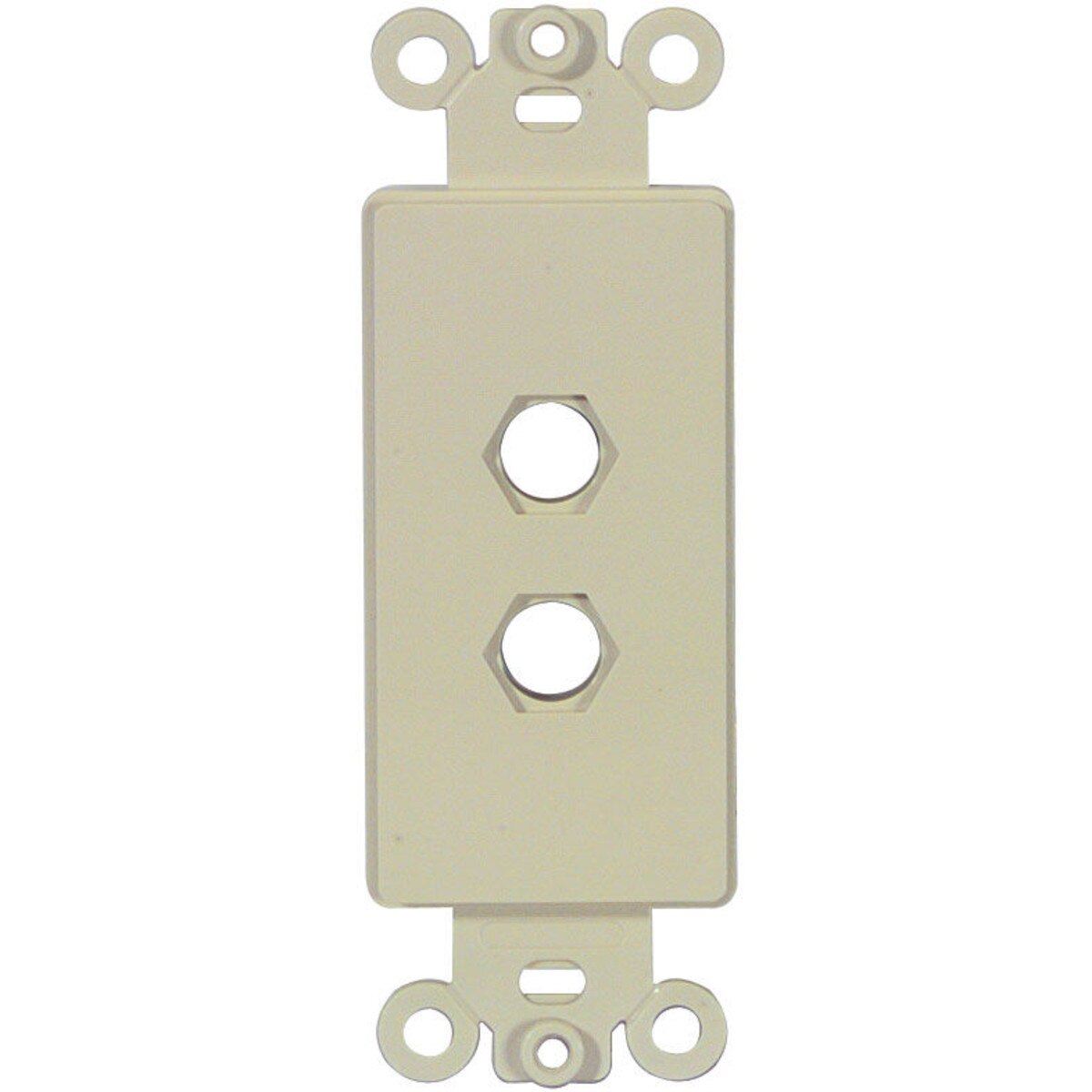 Decora Type Insert Two Hole Ivory