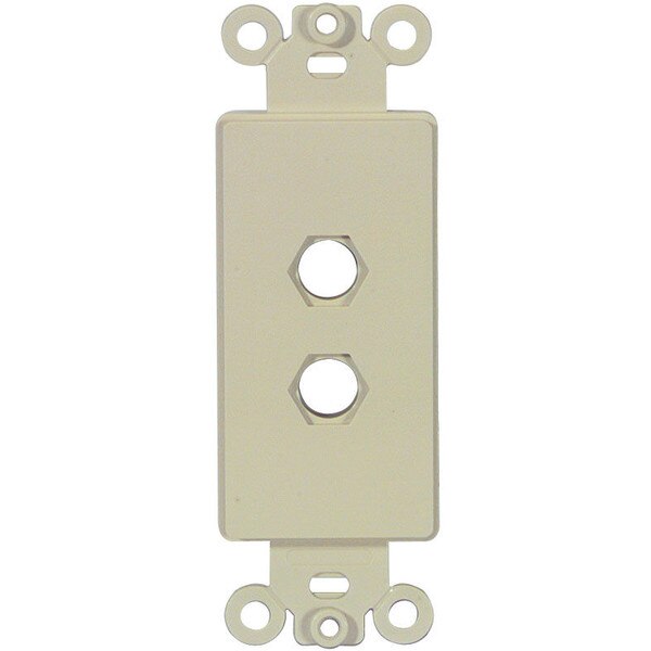 Decora Type Insert Two Hole Ivory