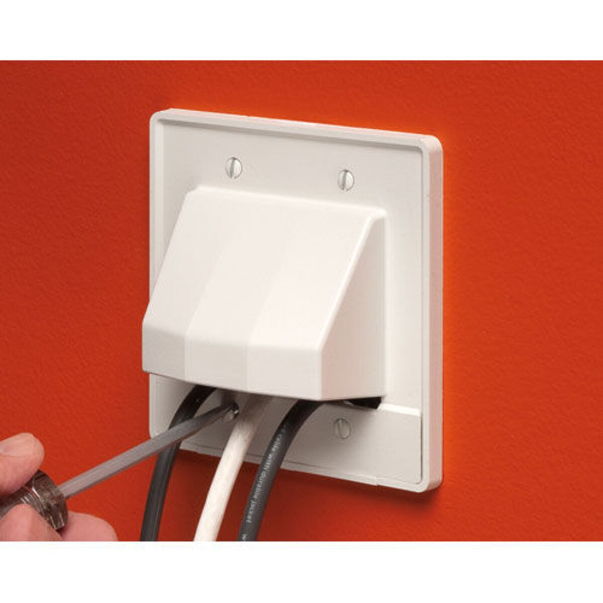 Arlington Industries CER2 2-Gang Reversible 2-Piece Low Voltage Cable ...