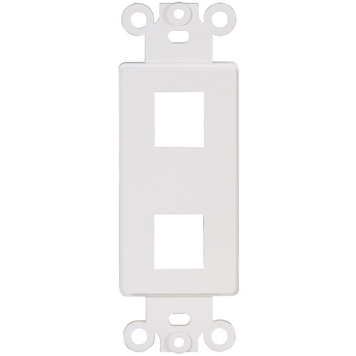 Leviton 80409-W 2-Gang Decora Wall Plate White