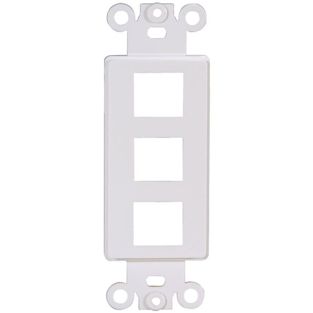 Parts Express Decora Type Keystone Insert 3 Ports White