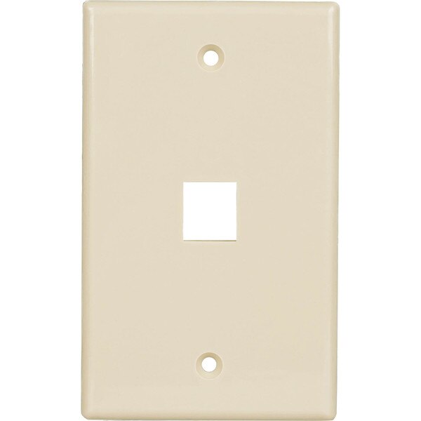 DataComm 20-3001-IV 1 Port Keystone Wall Plate Ivory