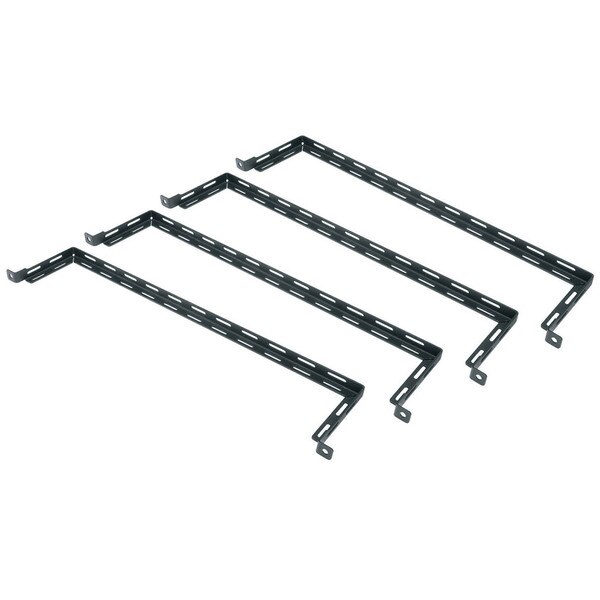 Essex by Middle Atlantic LB-4A-4PK L Shaped 4" Offset Lacing Bar - 4 Pack