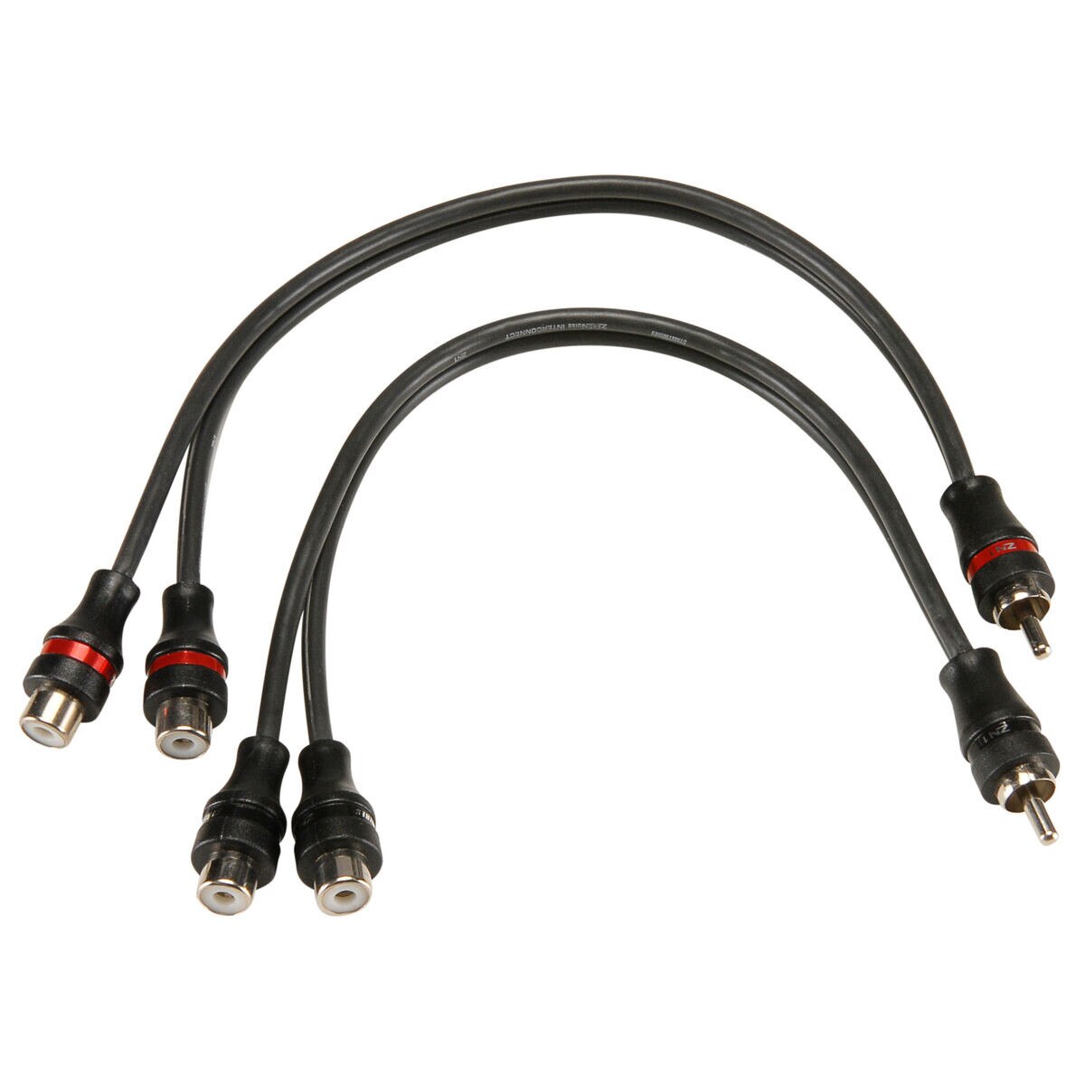 StreetWires ZN1Y2F ZeroNoise 1 Series RCA Y Adapter Pair 1 Male to 2 ...