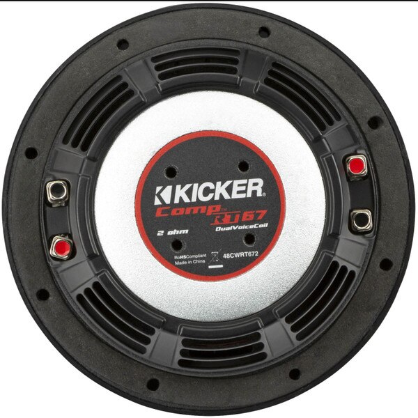 Kicker CompRT-6.75 6.75" DVC Subwoofer 4 Ohm