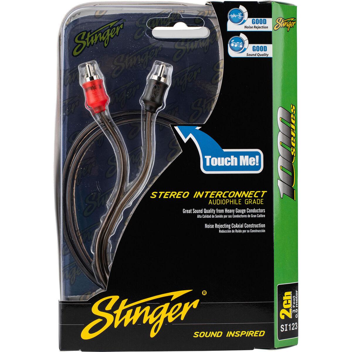 Stinger SI123 3 ft. 1000 Series 2 Channel RCA Cable