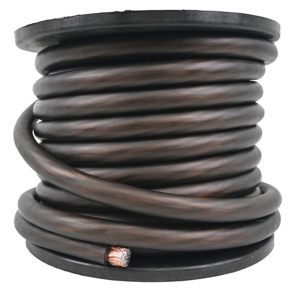 Alphasonik AW050G 0 Gauge Ground Wire Roll 50 ft Black
