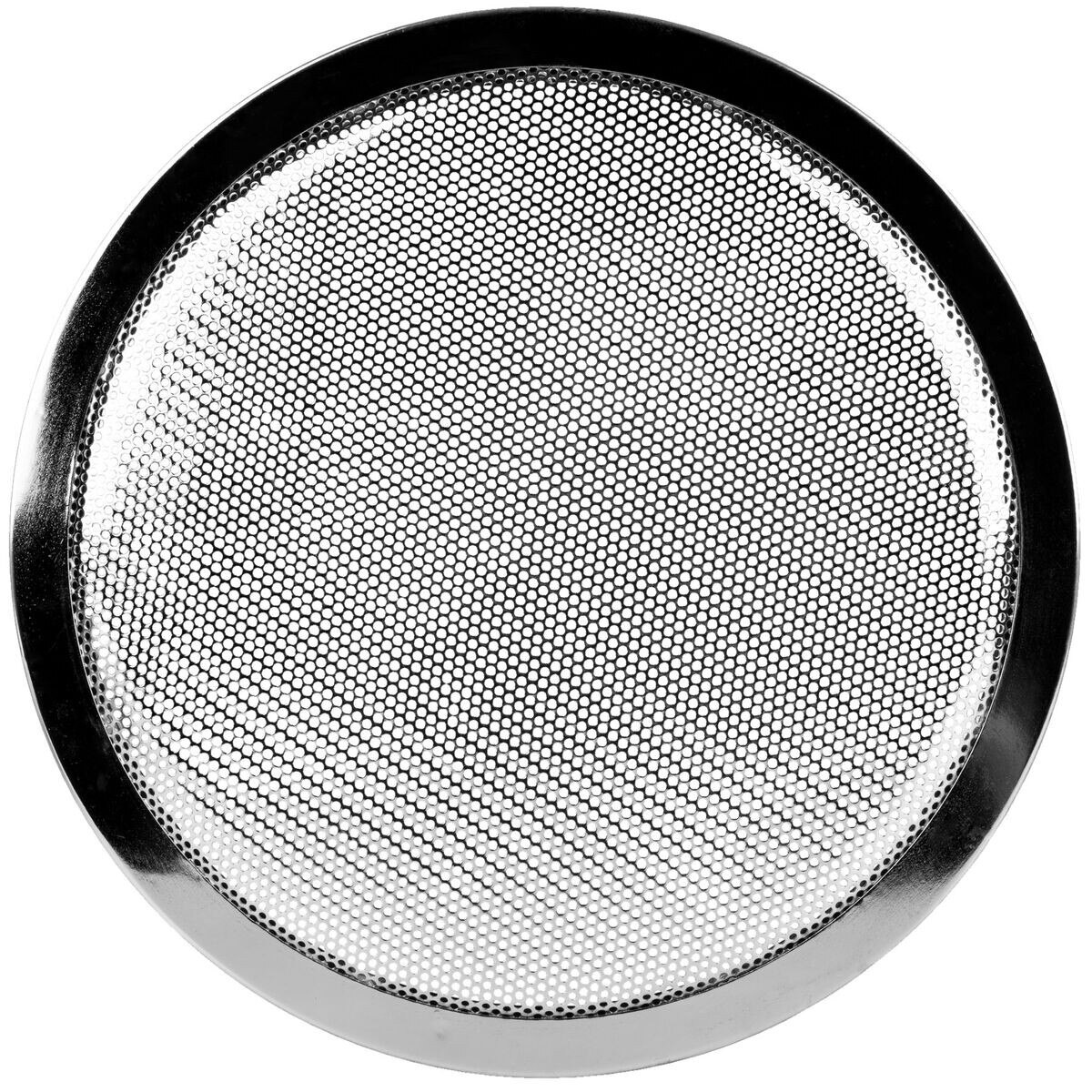 Steel Mesh 2-Piece Grill for 10" Speaker Chrome