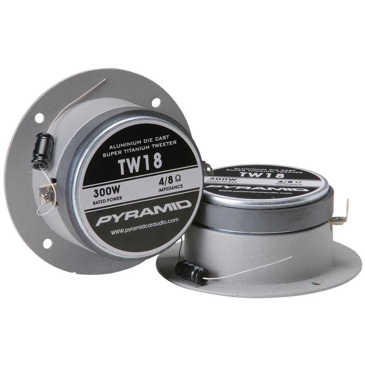 Pyramid TW18 Bullet Horn Super Tweeter Pair Aluminum