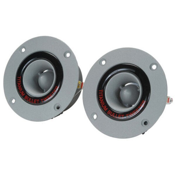 Pyramid TW18 Bullet Horn Super Tweeter Pair Aluminum