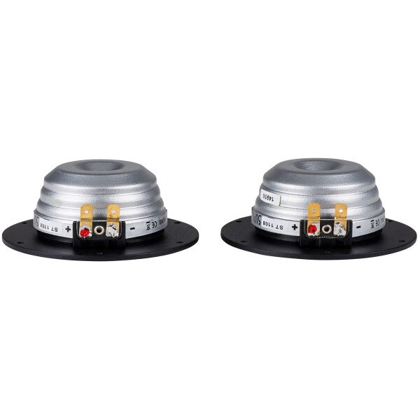 Morel ST 1108 Supreme 1-1/8" Soft Dome Tweeter Pair - Black Faceplate
