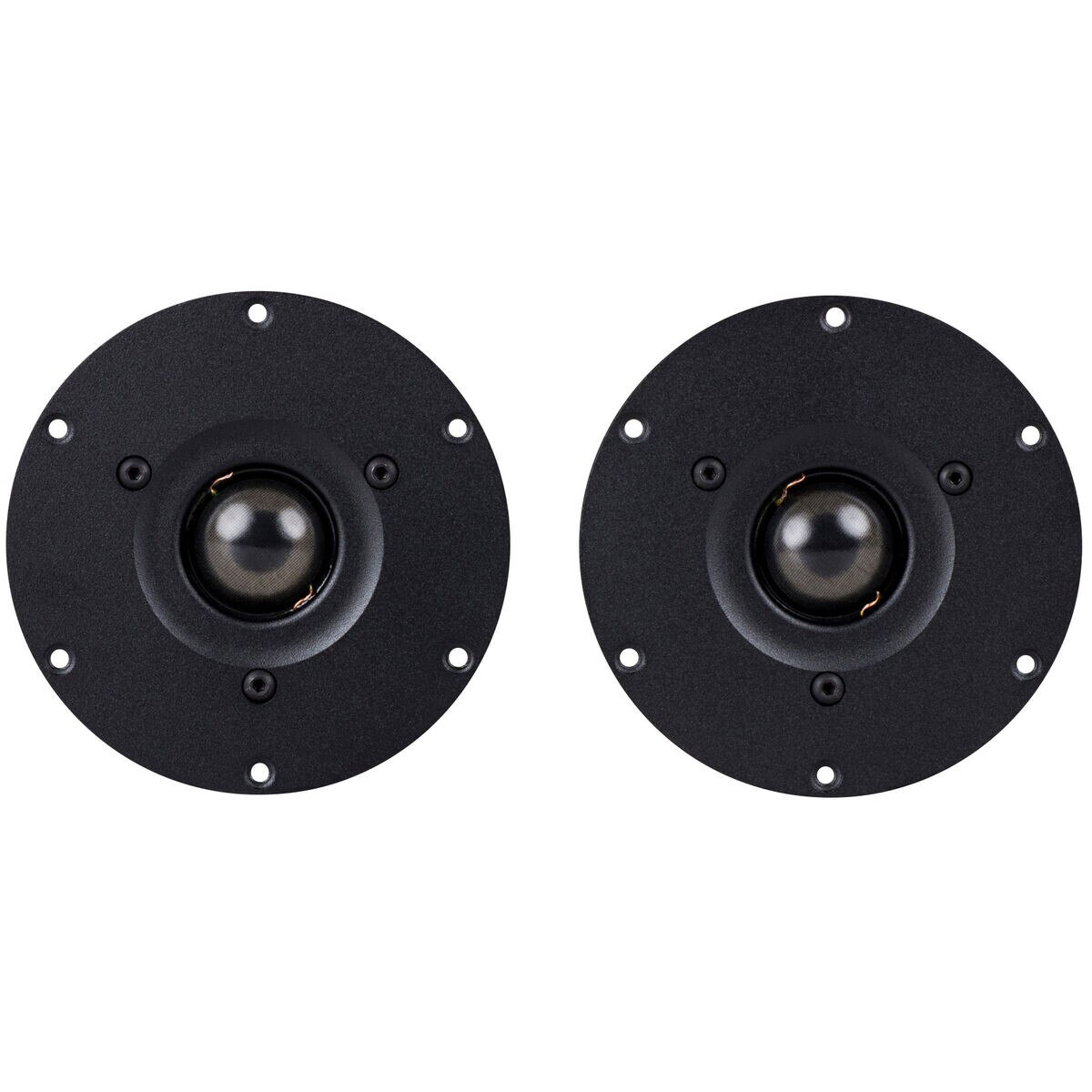 Morel ST 1108 Supreme 1-1/8" Soft Dome Tweeter Pair - Black Faceplate