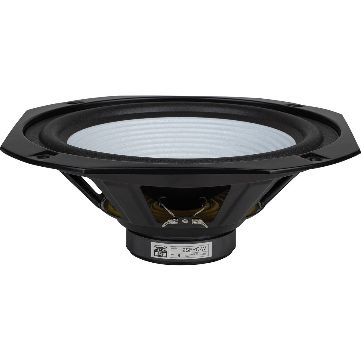 GRS 12SFPC-W 12" Square Frame Paper Cone Woofer White