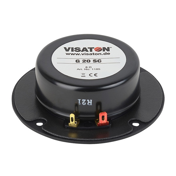 Visaton G20SC8 0.8" Magnetically Shielded Textile Dome Tweeter 8 Ohm