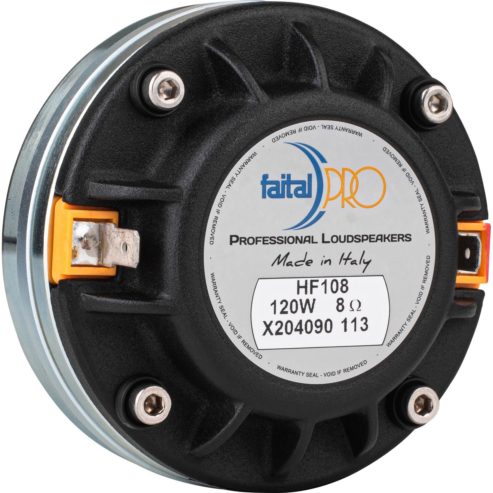 FaitalPRO HF108 1" Neodymium Compression Horn Driver 8 Ohm 2/3-Bolt