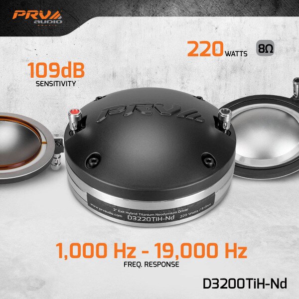 PRV Audio D3220TiH-Nd 2" Neodymium Horn Driver