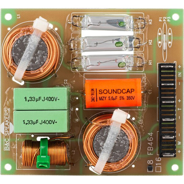 B&C FB464-8 2-Way 3,500 Hz Passive Crossover For DCX464-8 Coaxial ...