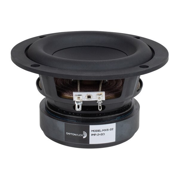 Dayton Audio MX5-22 5-1/4" Max-X High Excursion DVC Subwoofer Driver 2 ...