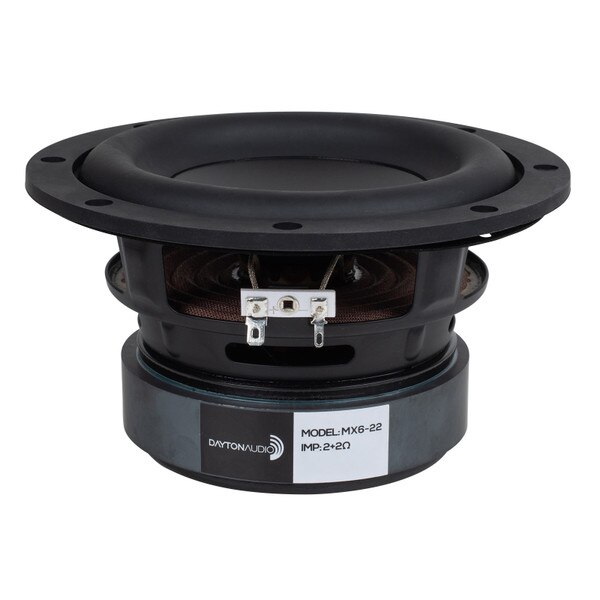 Dayton Audio MX6-22 6-1/2" Max-X High Excursion DVC Subwoofer Driver 2 ...